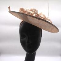 China Stylish Sinamay Base and Feather Church Hat for Four Seasons in Dobby Style for sale