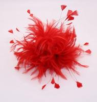 China Event Party Supplies Feather Mounts Hackle Millinery Feather Flowers 15x30cm for sale
