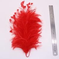 China Event Party Supplies Feather Mounts Hackle Millinery Feather Flowers 15x30cm for sale
