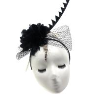 China 15*30 cm Feather Veil Fascinator with Headband Express Shipping DHL UPS FEDEX EMS TNT for sale