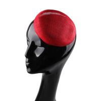 China Millinery Supplies Sinamay Hat Base With 14Cm Size And Goose Feather for sale