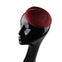 China Millinery Supplies Sinamay Hat Base With 14Cm Size And Goose Feather for sale