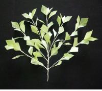 China Dyed Goose Feather Flower Mount with Wire Accessory Pattern Dyed for sale