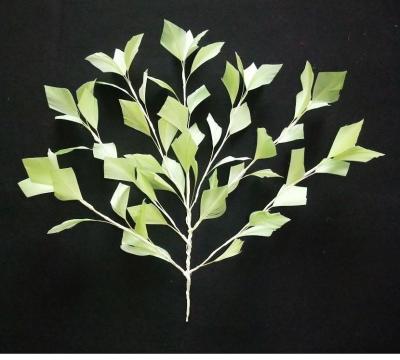China Dyed Goose Feather Flower Mount with Wire Accessory Pattern Dyed for sale
