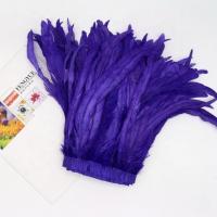 China 10-12 inch Rooster Coque Feather Fringe Trim for Quick Shipping DHL UPS FEDEX EMS TNT for sale