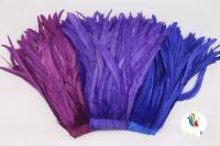 China 10-12 inch Rooster Coque Feather Fringe Trim for Quick Shipping DHL UPS FEDEX EMS TNT for sale