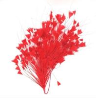 China Elevate Your Dress Decoration with Chicken Feather Flower Mount and Wire Accessory for sale