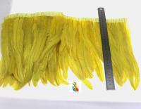 China 10-12 inch Rooster Coque Feather Fringe Trim for Quick Shipping DHL UPS FEDEX EMS TNT for sale
