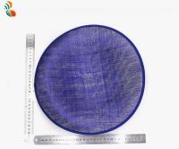 China Silk Screen Printing Sinamay Base and Feather Fascinator Hat with Headband 30cm Width for sale