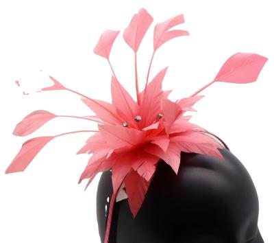 China Trendy Stripped Goose Feather Flower Headband with International Shipping Services for sale