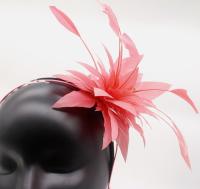 China Trendy Stripped Goose Feather Flower Headband with International Shipping Services for sale