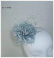 China EMS Shipping Spiky Biot Feather Flower Mount with Wire Accessory for sale