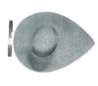 China 20*40 cm Millinery Supplies Hat Decoration Sinamay Base and Feather Fascinator Hat with Headband for sale
