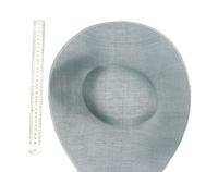 China 20*40 cm Millinery Supplies Hat Decoration Sinamay Base and Feather Fascinator Hat with Headband for sale