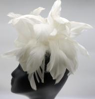 China 15*30 cm Goose Feather Flower Mount with Wire Accessory Versatile for sale