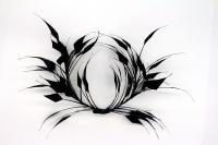 China Dyed Striped Coque Feather Flower Mount with Wire Accessory Fast Shipping Guaranteed for sale