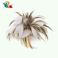 China 15*30cm Hackle And Goose Feather Mounts With Wire , Flower Feather Headband for sale