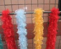 China Dyed Marabou And Curly Ostrich Feather Scarf  , Colorful Boa Scarf 9-11cm for sale