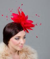China 15*30 cm Stripped Goose Feather Flower Mount with Wire Accessory for sale
