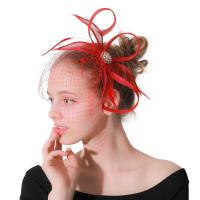 China Dyed Party Decoration Sinamay and Veil Fascinator with Headband Perfect Shipping via DHL UPS FEDEX EMS TNT for sale