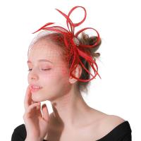 China Dyed Party Decoration Sinamay and Veil Fascinator with Headband Perfect Shipping via DHL UPS FEDEX EMS TNT for sale