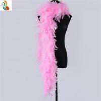 China Turkey Chandelle And Marabou Feather Boa Party Decor With Patterned Dyed for sale