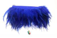 China Party Decoration Stretch Saddle Hackle Feather Fringe Trim Shipment DHL Pattern Dyed for sale
