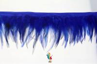 China Party Decoration Stretch Saddle Hackle Feather Fringe Trim Shipment DHL Pattern Dyed for sale