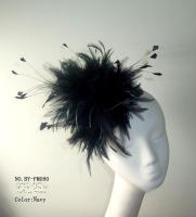 China Dyed Hackle And Coque Feather Mounts , Chicken Flower Feather Headband for sale