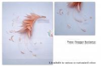 China Stripped Goose Flower Feather Headband , Year Occasion Feather Flower Crown for sale
