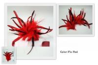 China Graduation Occasion Rooster Coque Feather Flower Mount with Wire Accessory for sale