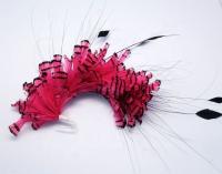 China Chicken Feather Mounts Pheasant Flower Feather Headband Dyed Pattern for sale