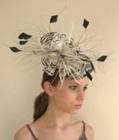 China Chicken Feather Mounts Pheasant Flower Feather Headband Dyed Pattern for sale