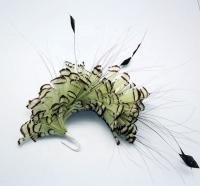 China Chicken Feather Mounts Pheasant Flower Feather Headband Dyed Pattern for sale