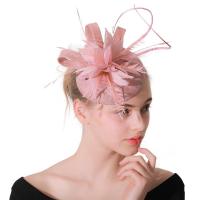China Express Shipping Sinamay Base and Feather Fascinator Hat with Chicken Feather for sale