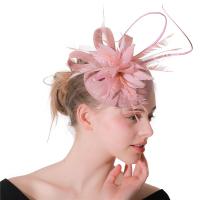 China Express Shipping Sinamay Base and Feather Fascinator Hat with Chicken Feather for sale