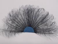 China Millinery Supplies Feather Hand Fan Dyed Pattern Shipping DHL UPS FEDEX EMS TNT for sale