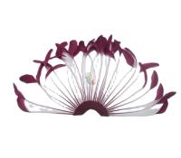 China 15x30cm Stripped Coque Feather Blower , Hand Held Feather Fans For Wedding for sale