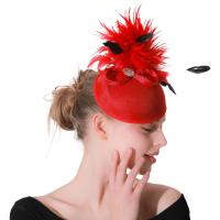 China Image Style Tea Party Feather Sinamay Fascinator Hats With Fast Shipping Service for sale