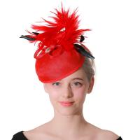 China Image Style Tea Party Feather Sinamay Fascinator Hats With Fast Shipping Service for sale