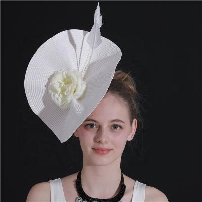 China Shipping DHL UPS FEDEX EMS TNT Church Party Decoration Sinamay Base Feather Fascinator for sale