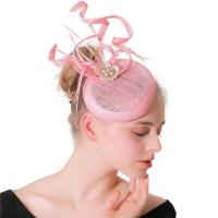 China Sinamay Base and Chicken Feather Fascinator Hat with Headband Shipping DHL UPS FEDEX EMS TNT for sale