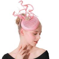China Sinamay Base and Chicken Feather Fascinator Hat with Headband Shipping DHL UPS FEDEX EMS TNT for sale