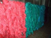 China 4-6 Inch Party Decoration Saddle Hackle Feather Fringe Trimming with Satin Ribbon Tape for sale