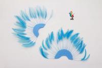 China 10x15cm Stripped Hackle Feather Fan Professional Shipping DHL UPS FEDEX EMS TNT for sale