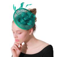 China Party Decoration Feather Sinamay Fascinator With Headband Shipping DHL UPS FEDEX for sale