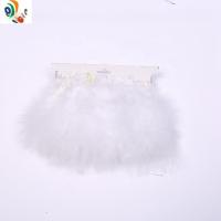 China Event Party Supplies Marabou Feather Trim 15-20cm Size By The Yard for sale