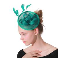 China Party Decoration Feather Sinamay Fascinator With Headband Shipping DHL UPS FEDEX for sale