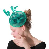 China Party Decoration Feather Sinamay Fascinator With Headband Shipping DHL UPS FEDEX for sale