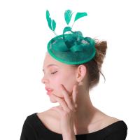 China Party Decoration Feather Sinamay Fascinator With Headband Shipping DHL UPS FEDEX for sale